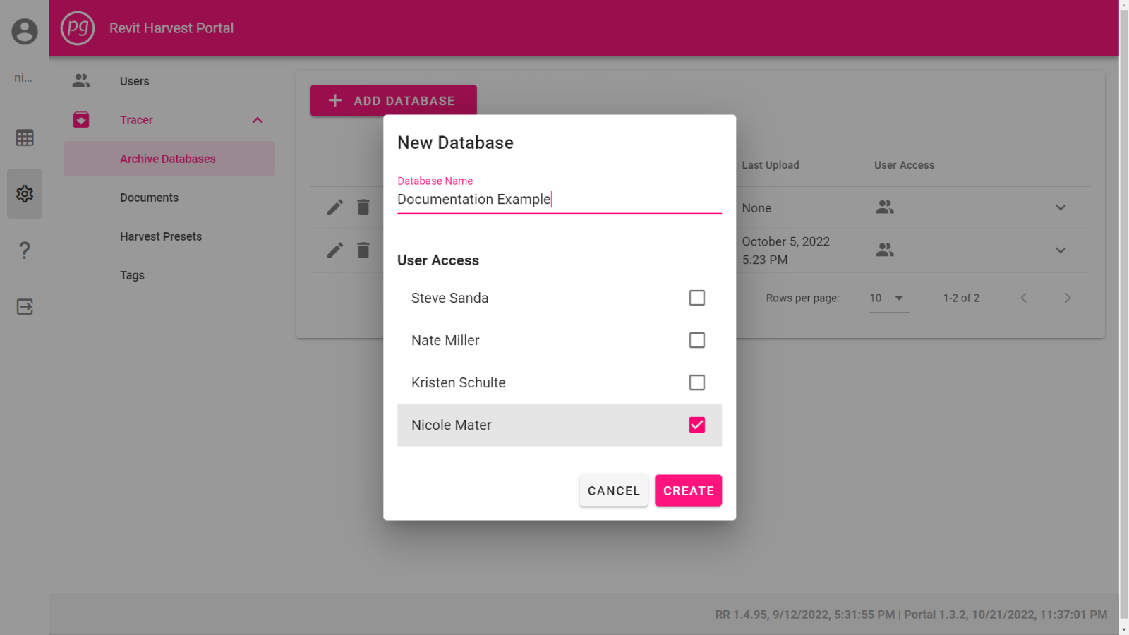HOW TO: Manage Databases | Proving Ground Apps