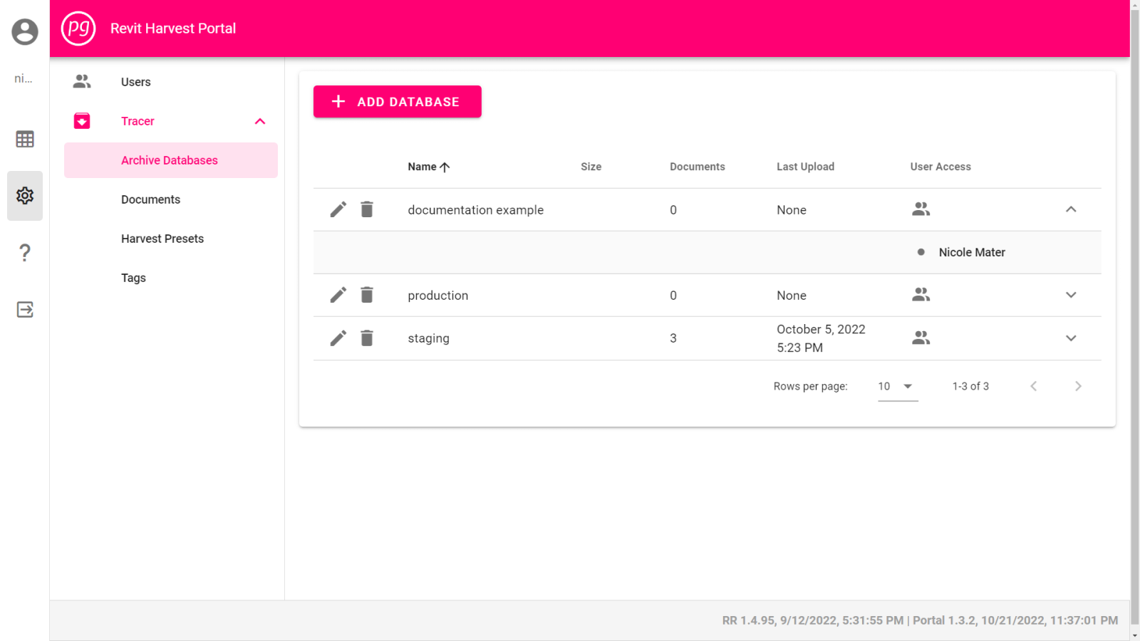 HOW TO: Manage Databases | Proving Ground Apps