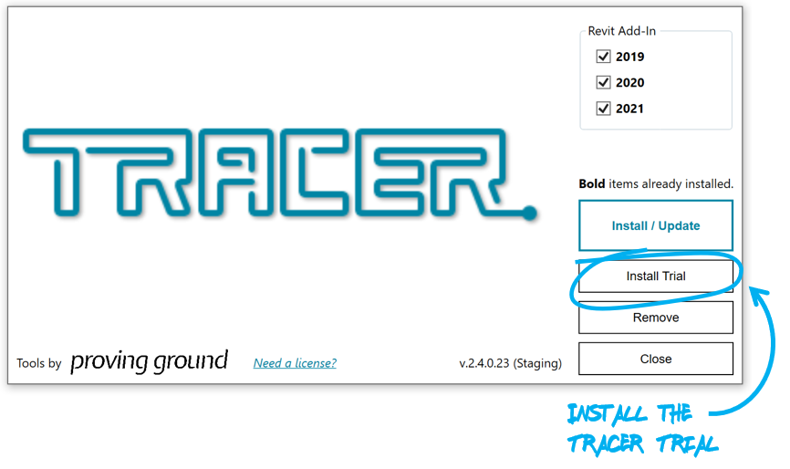 Tracer for Revit V3 - Trial | Proving Ground Apps