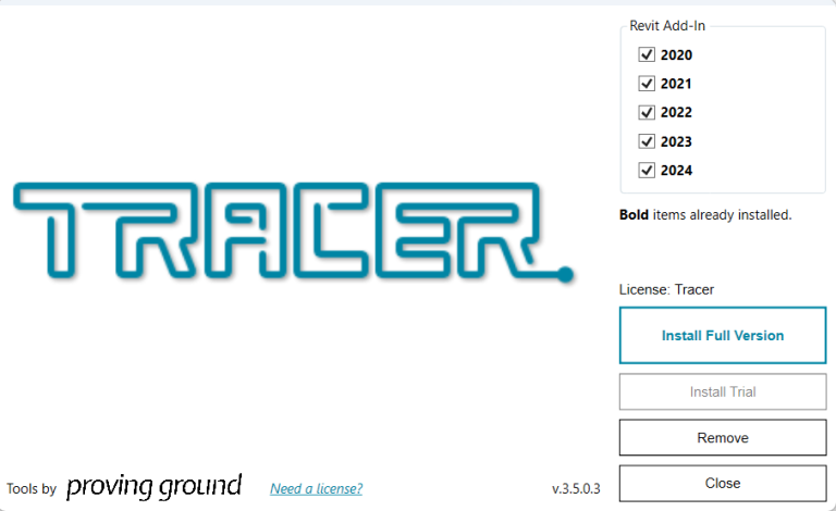 Tracer for Revit V3 - Trial | Proving Ground Apps